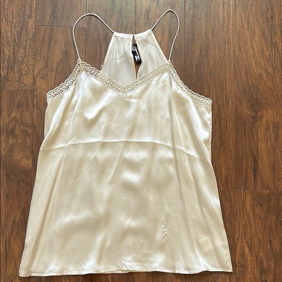 Express | Tops | Express Cream Asymmetrical Backless Camisole | Poshmark